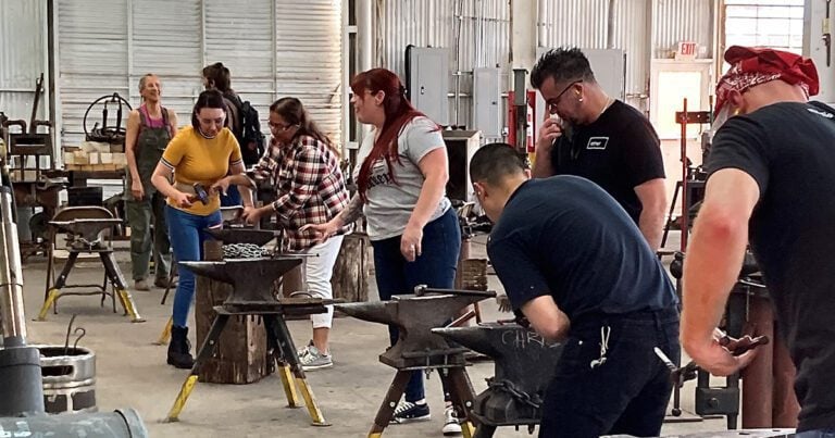 Discovery Letter Opener Blacksmithing Class at Adam's Forge